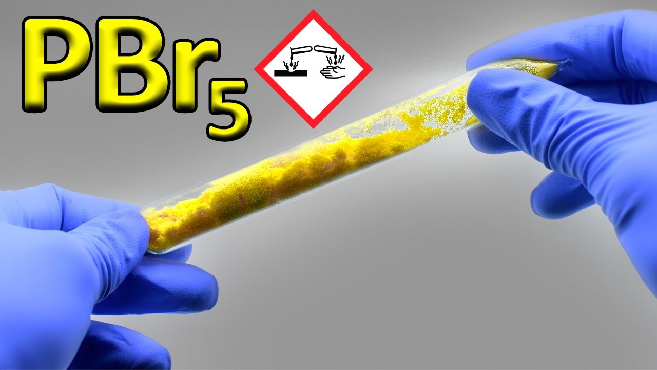 Phosphorus pentabromide: PBr5. Chemical reactions - YouTube