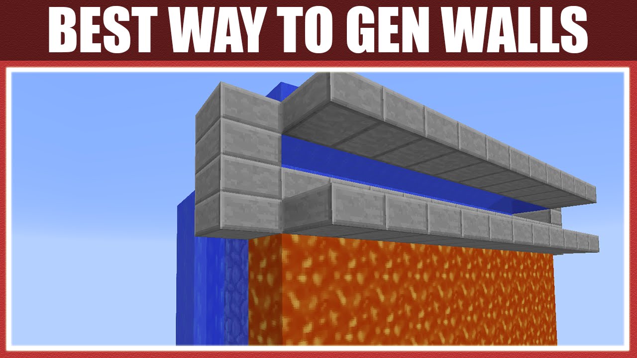 Minecraft: Best Way To Generate Walls [No Holes & Super Cheap ...