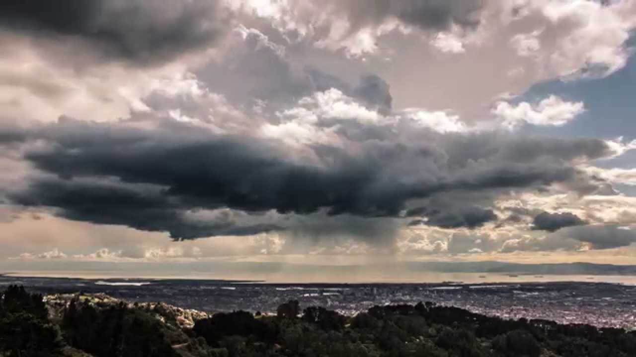 Rainstorm forms over Oakland, Ca. Feb 28th 2015 - YouTube