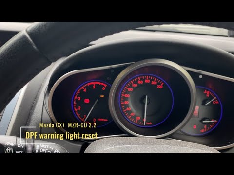 DPF warning light reset Mazda CX7 - YouTube