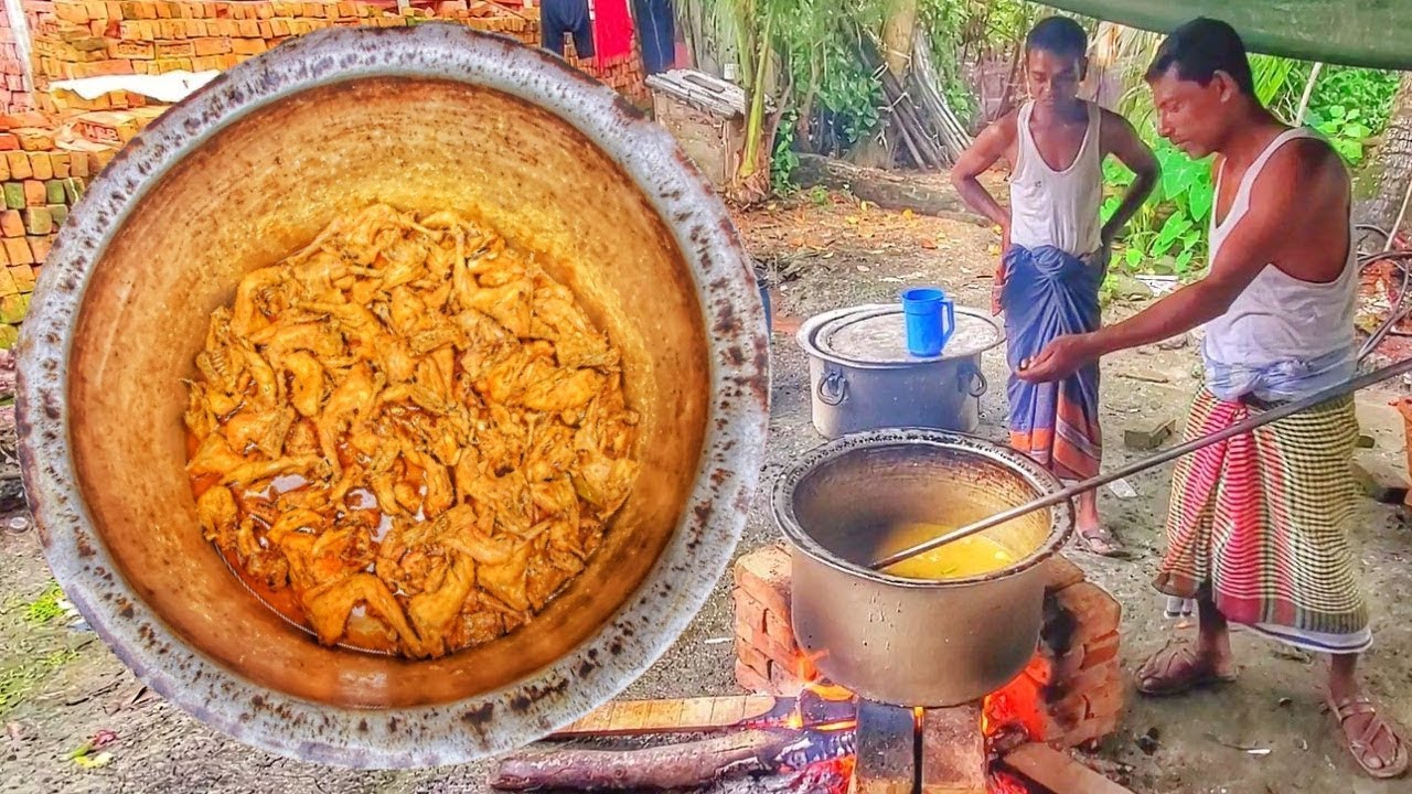 UNSEEN VILLAGE CHICKEN CURRY - Simple Chicken Curry Recipe Cooking in ...