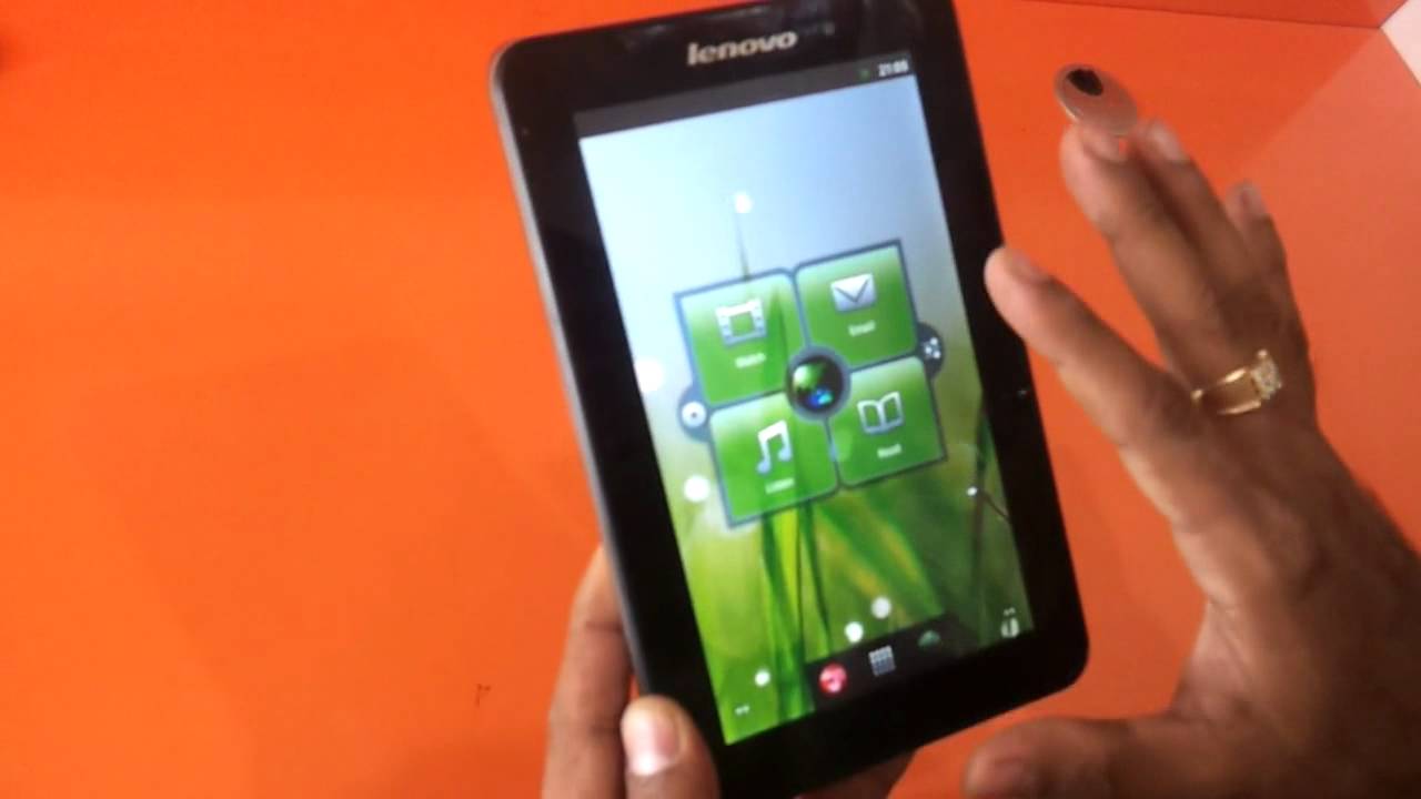Lenovo A1 7" tablet India white black video review unboxing in hd - YouTube