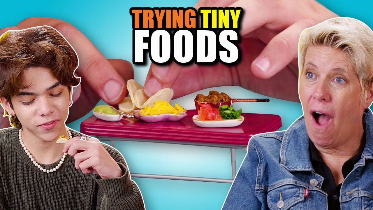 Try To Eat This Challenge - Tiny Foods (Pancakes, Tacos, Pasta, and ...