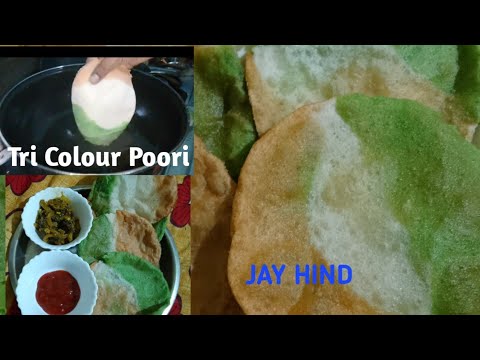 Tri Colour Poori | Tiranga Puri Recipe | Tricolor food | Independence ...