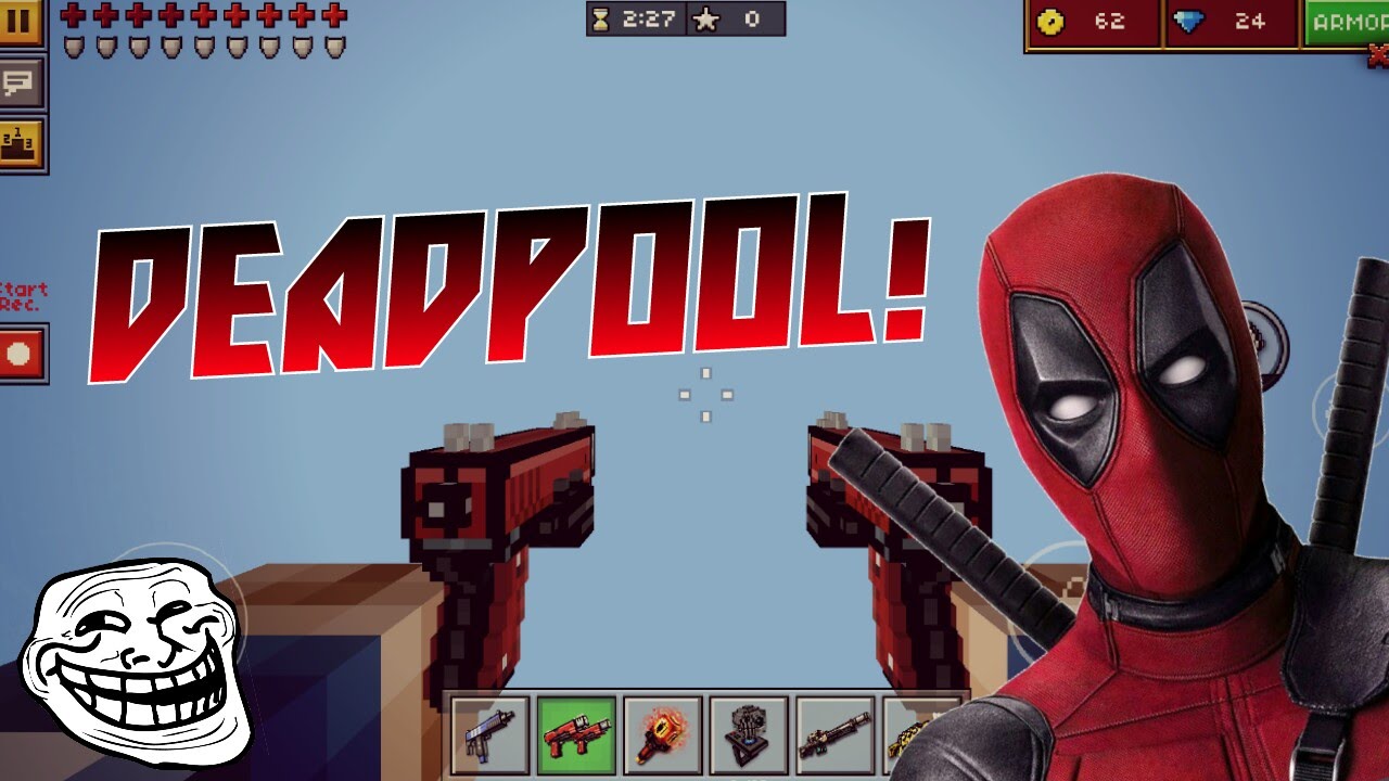 Pixel Gun 3D - I'm Deadpool! :D - YouTube