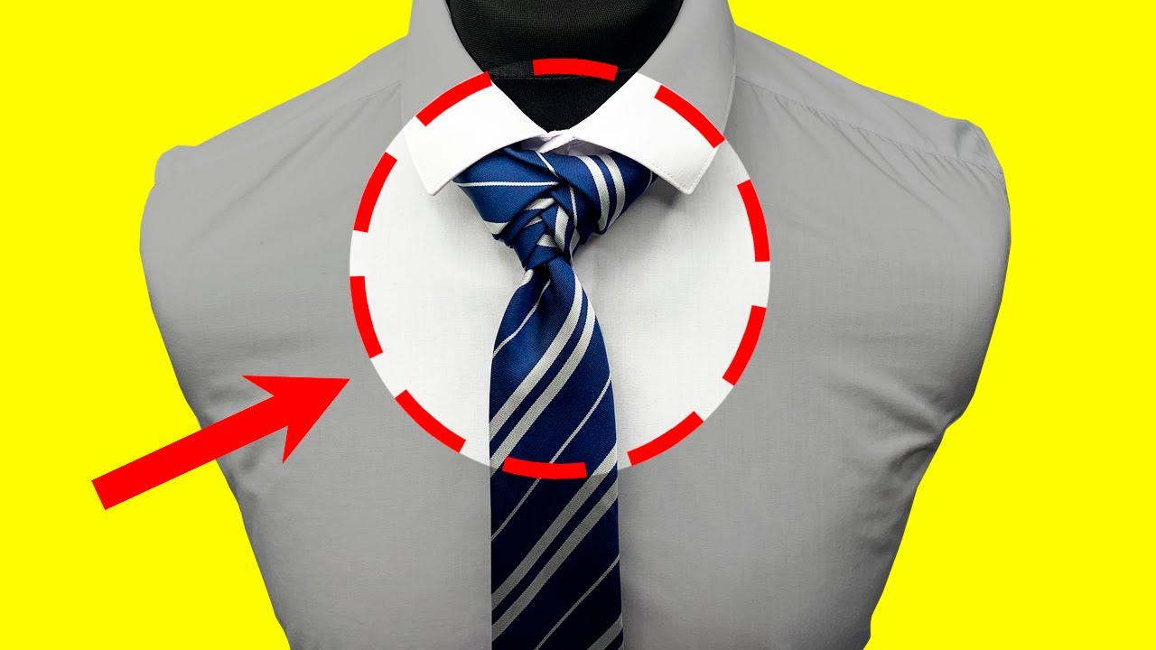 Fishbone Necktie Knot Step By Step Tutorial - YouTube