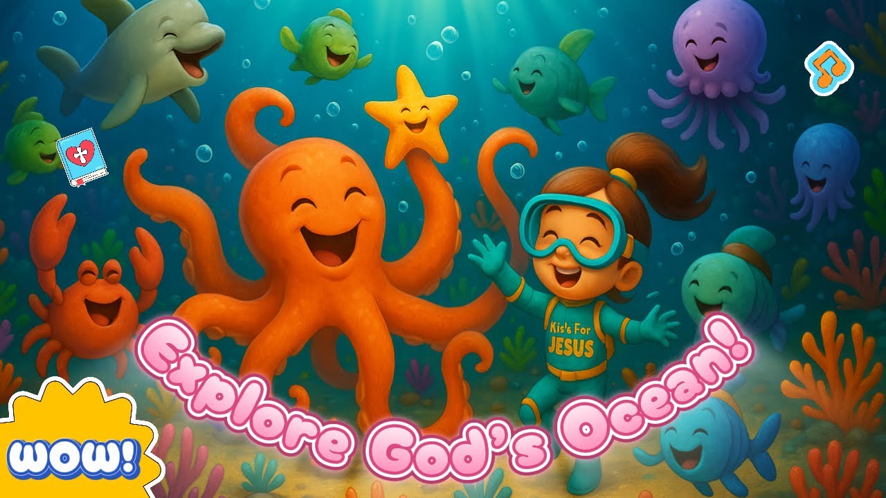A Joyful CHRISTIAN SONG for KIDS about GOD’S DEEP SEA CREATION 🌊🐠 ...