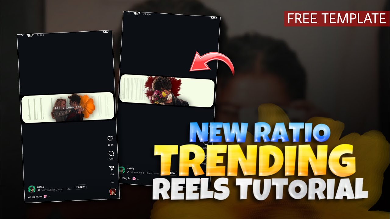 INSTAGRAM NEW TRENDING RATIO REELS VIDEO EDITING | FREE CAPCUT TEMPLATE ...