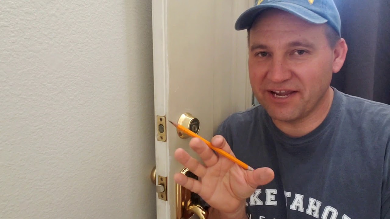 TIP: Using a pencil to fix your door lock - YouTube