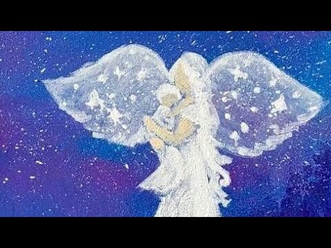 Micah the Angel of Miracles LIVE Acrylic Painting Lesson - YouTube