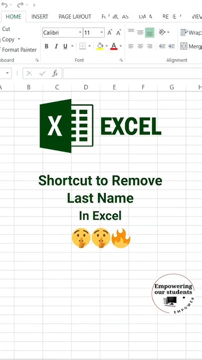 Shortcut to remove last name in excel | Find & Replace | #excel #accounting #exceltips #msoffice ...