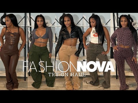 FASHION NOVA TRY ON HAUL: LONG SLEEVE TOPS, CARGO PANTS, JEANS, TWO PIECE SETS, JUMPSUITS & MRE
