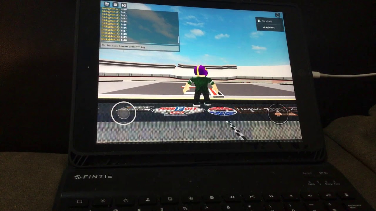 Nascar sim racing at Bristol with ez my best friend on roblox - YouTube