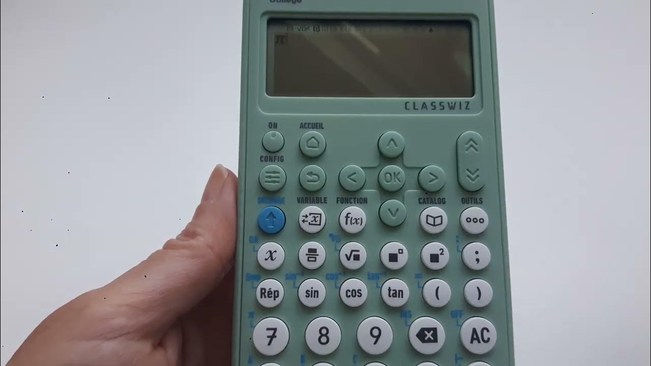 Comment trouver le nombre pi sur la nouvelle CASIO fx 92 collège de 2023? - YouTube