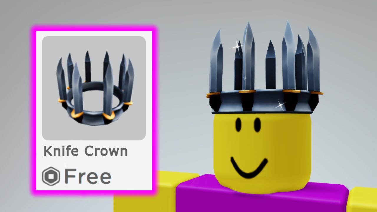 EPIC! NEW FREE *KNIFE CROWN* ITEM🔪💜 [Roblox 2022] - YouTube