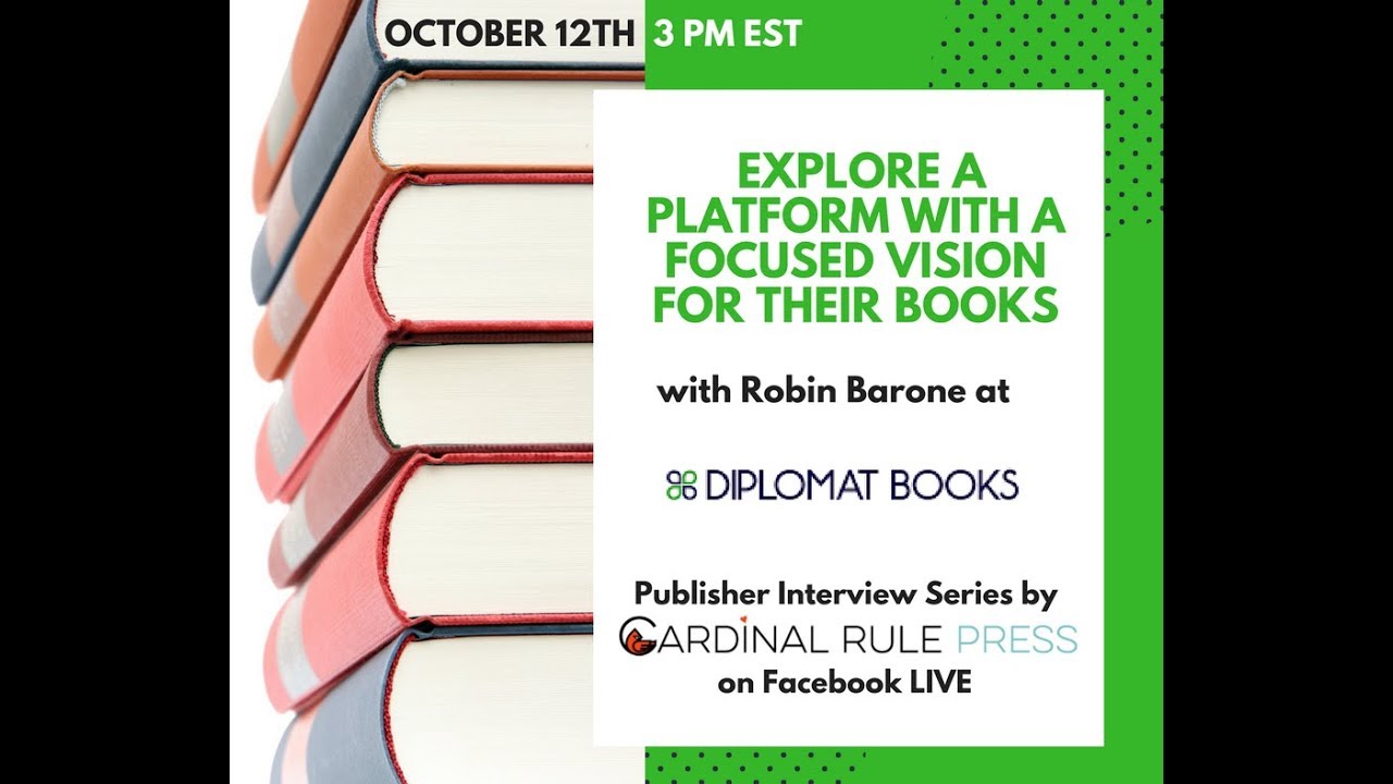 {Publisher Interview Series-Robin Barone from Diplomat Books} - YouTube