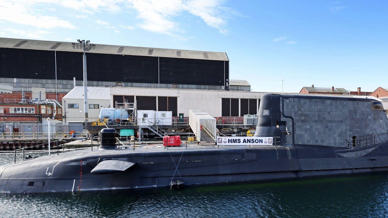 Royal Navy commissions 5th Astute-class Submarine 'HMS Anson' - YouTube