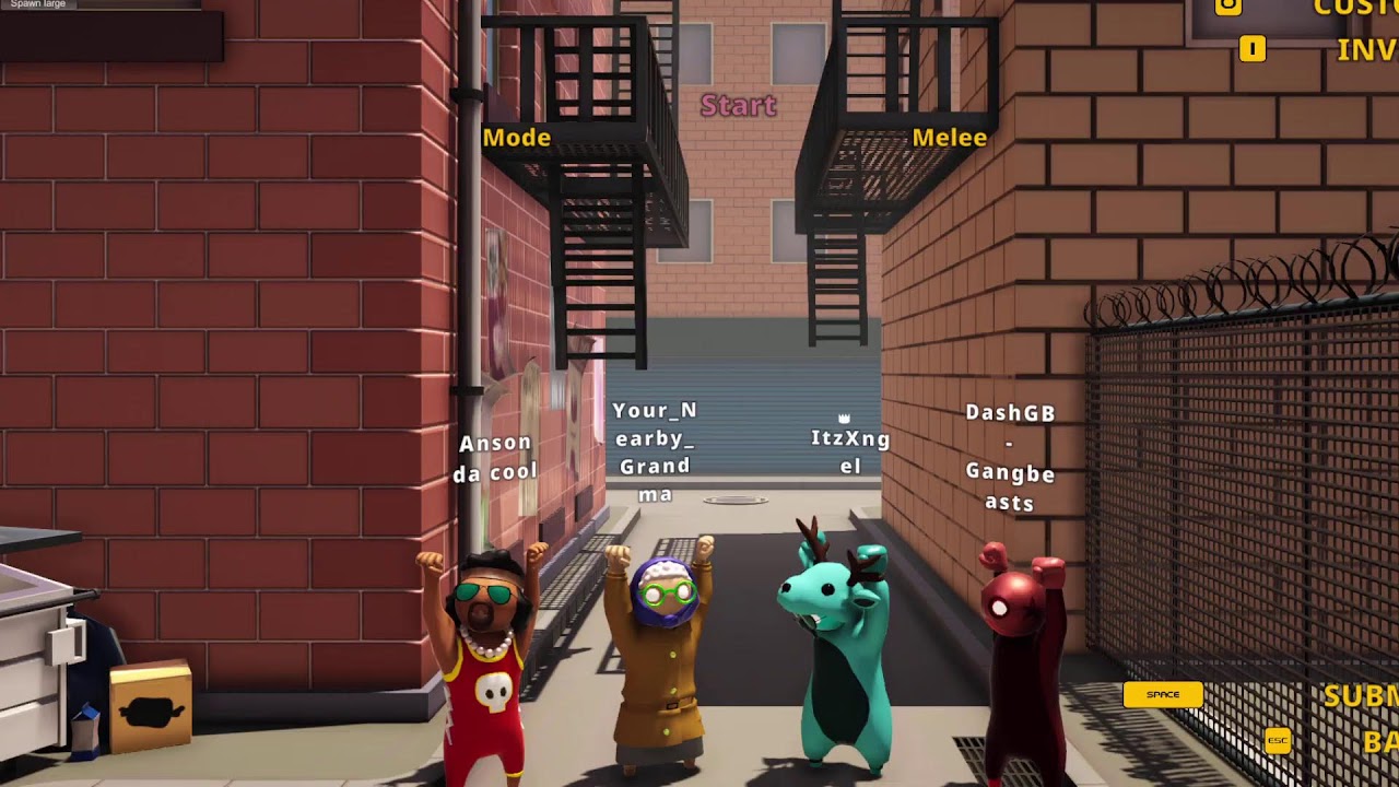 Randomizing Custom skins In Gang Beasts - YouTube