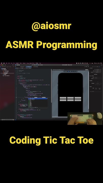 ASMR Programming - Coding Tic Tac Toe Game - iOS - YouTube