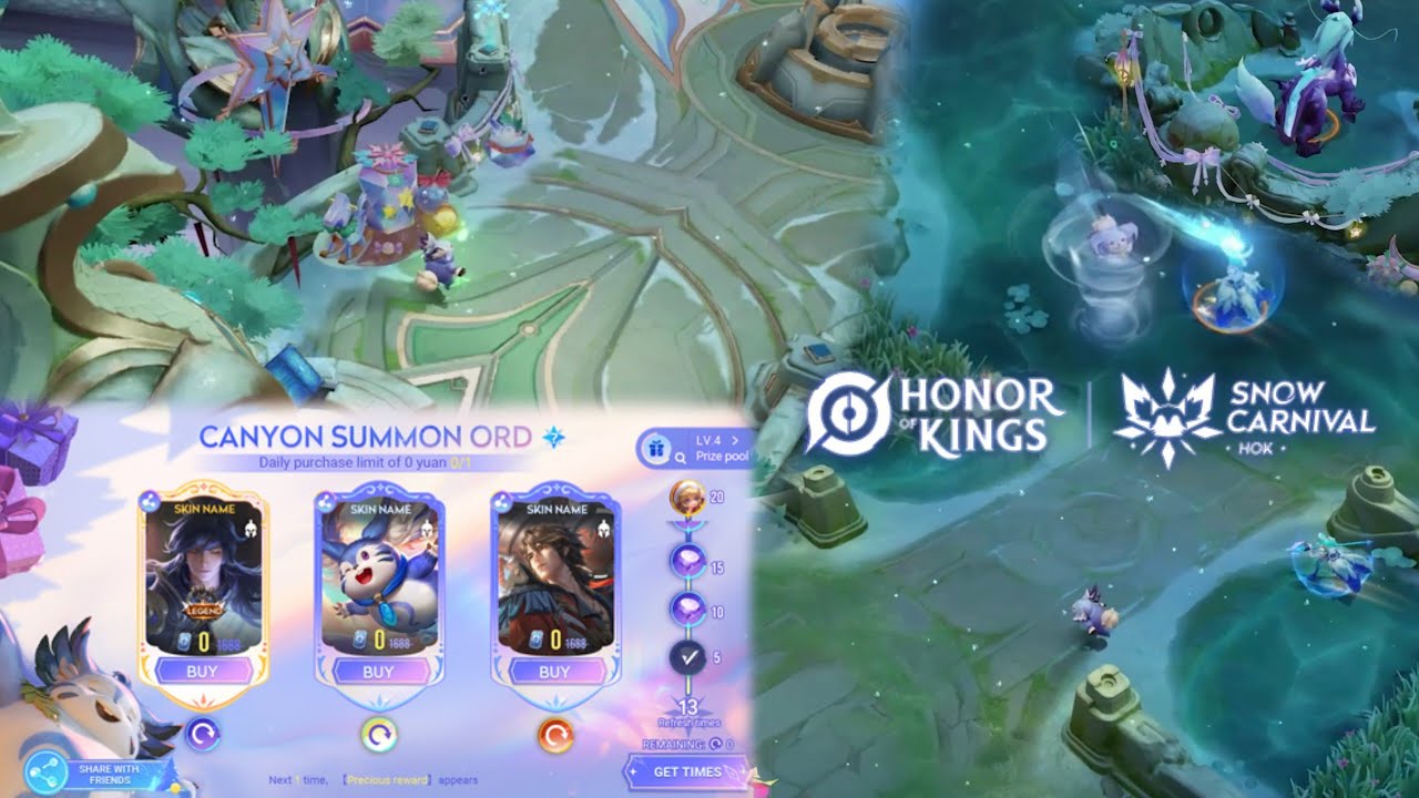 HoK Global Update New Map Theme Snow Carnival | New Battlefield Game ...