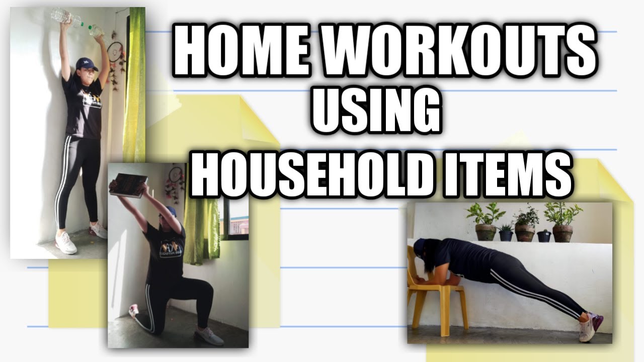 How to stay fit just by using household items 👋 - YouTube