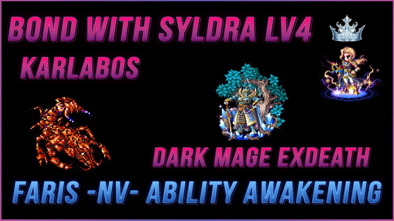 FFBE Faris Crown Crest [Bond with Syldra Lv4 | Karlabos] - YouTube