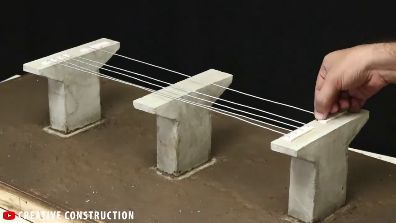 Building MINI bridge, supports. 5 TONS. Watch whole think - YouTube