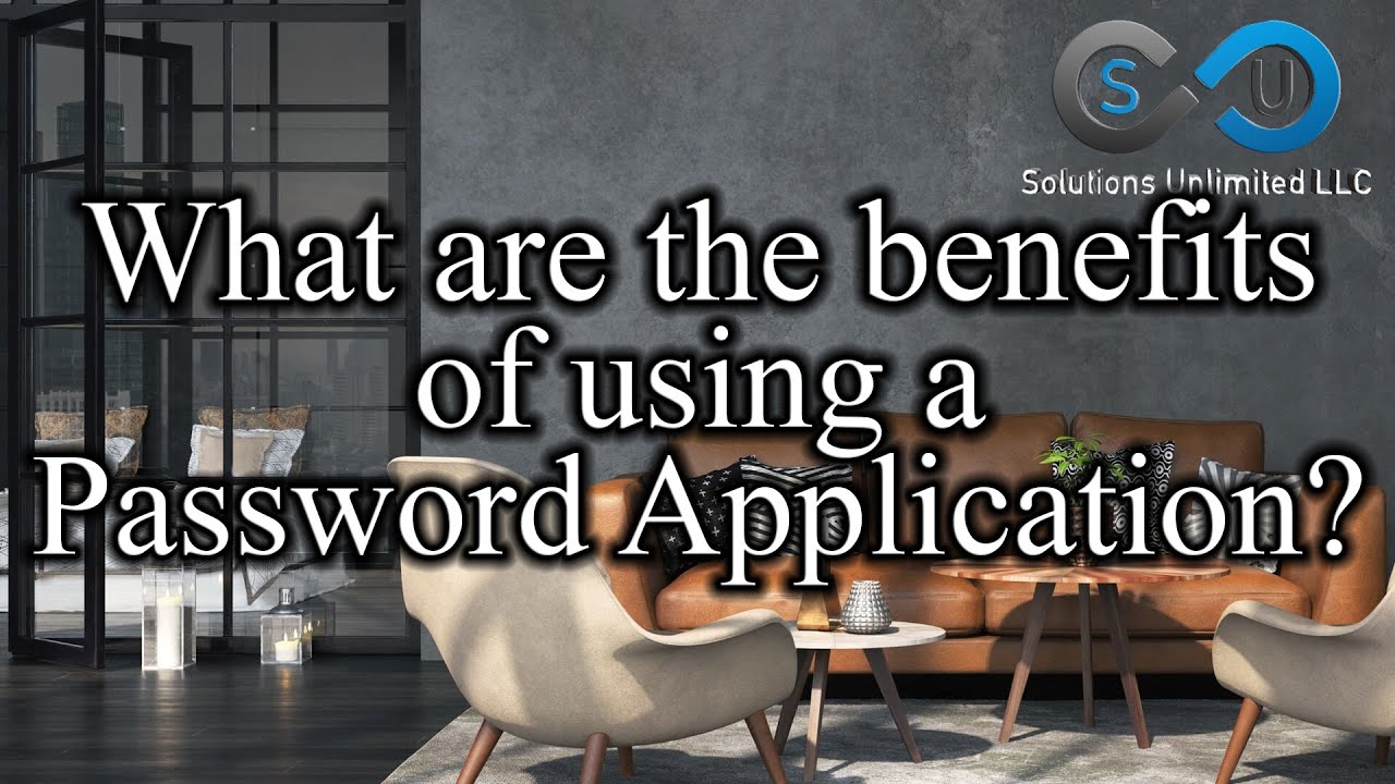 What are the benefits of using a password application? - YouTube