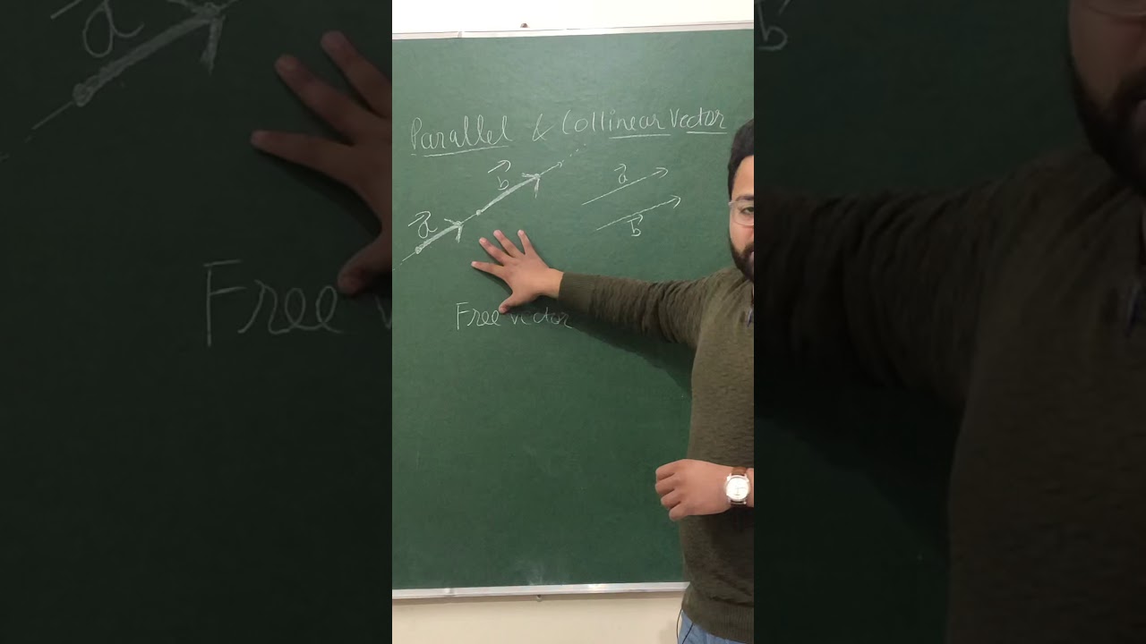 Difference between parallel vectors and collinear vectors | #shorts ...