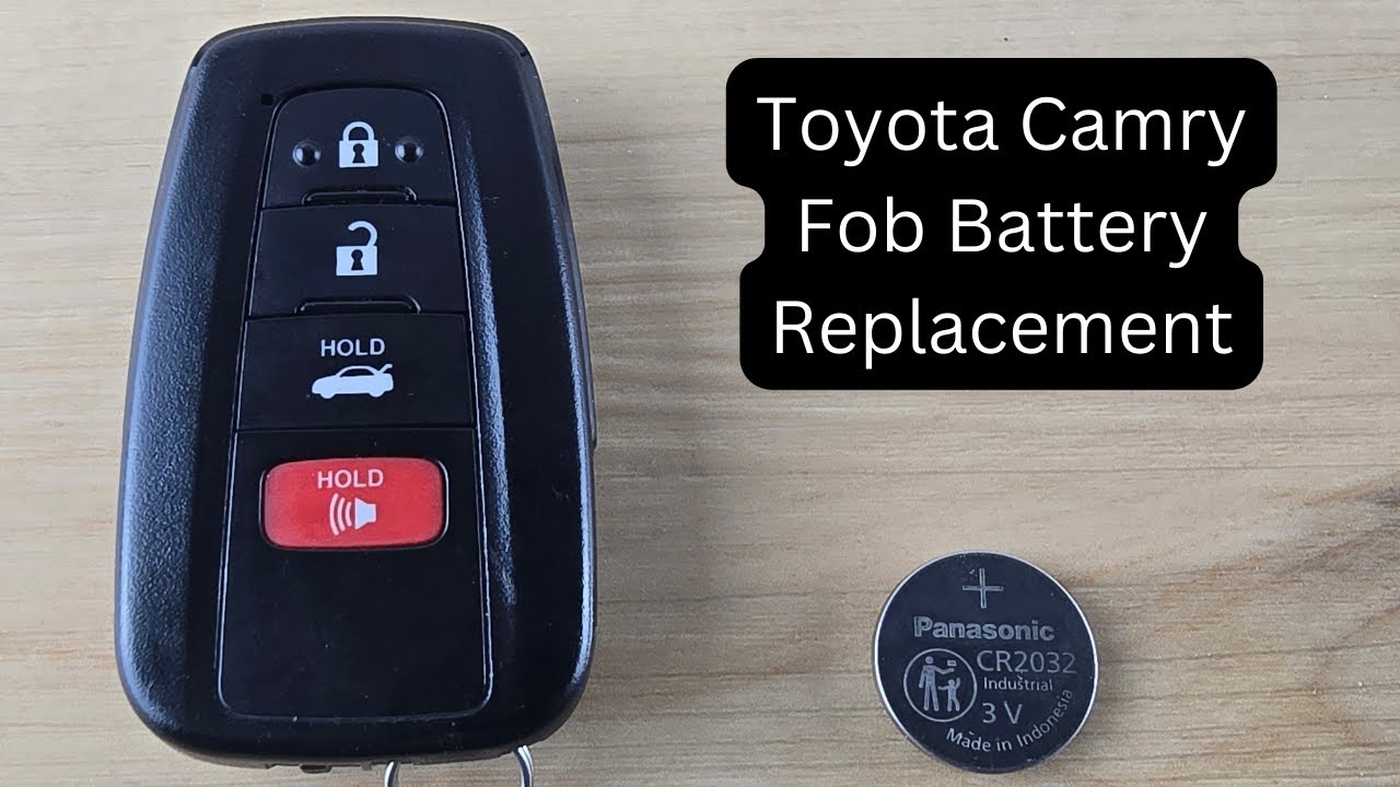 How To Replace Toyota Camry Remote Key Fob Battery 2018 - 2024 - YouTube
