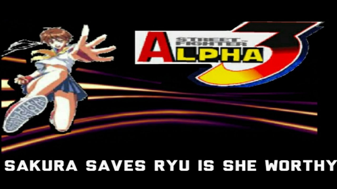 Street Fighter Alpha 3 Sakura Final Part Ryu Needs to be Rescued - YouTube