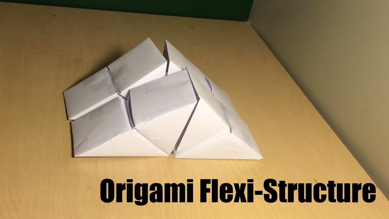 Origami Flexi-Structure - YouTube