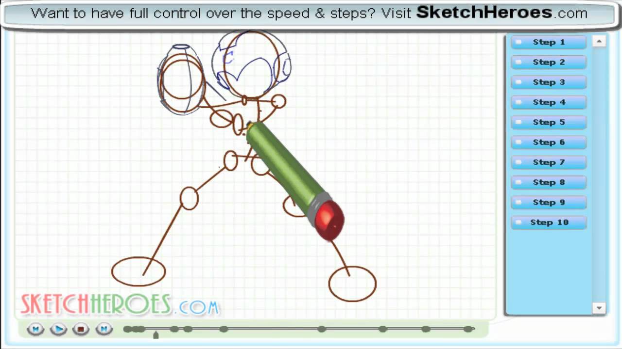 How to draw -Megaman- (Megaman) -- drawing tutorial video - YouTube