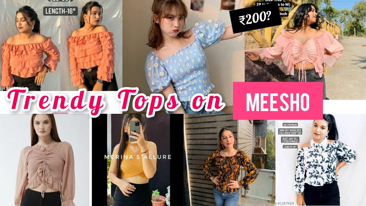 Meesho Trendy Top starts₹200 | Meesho latest Partywear Tops | Meesho ...