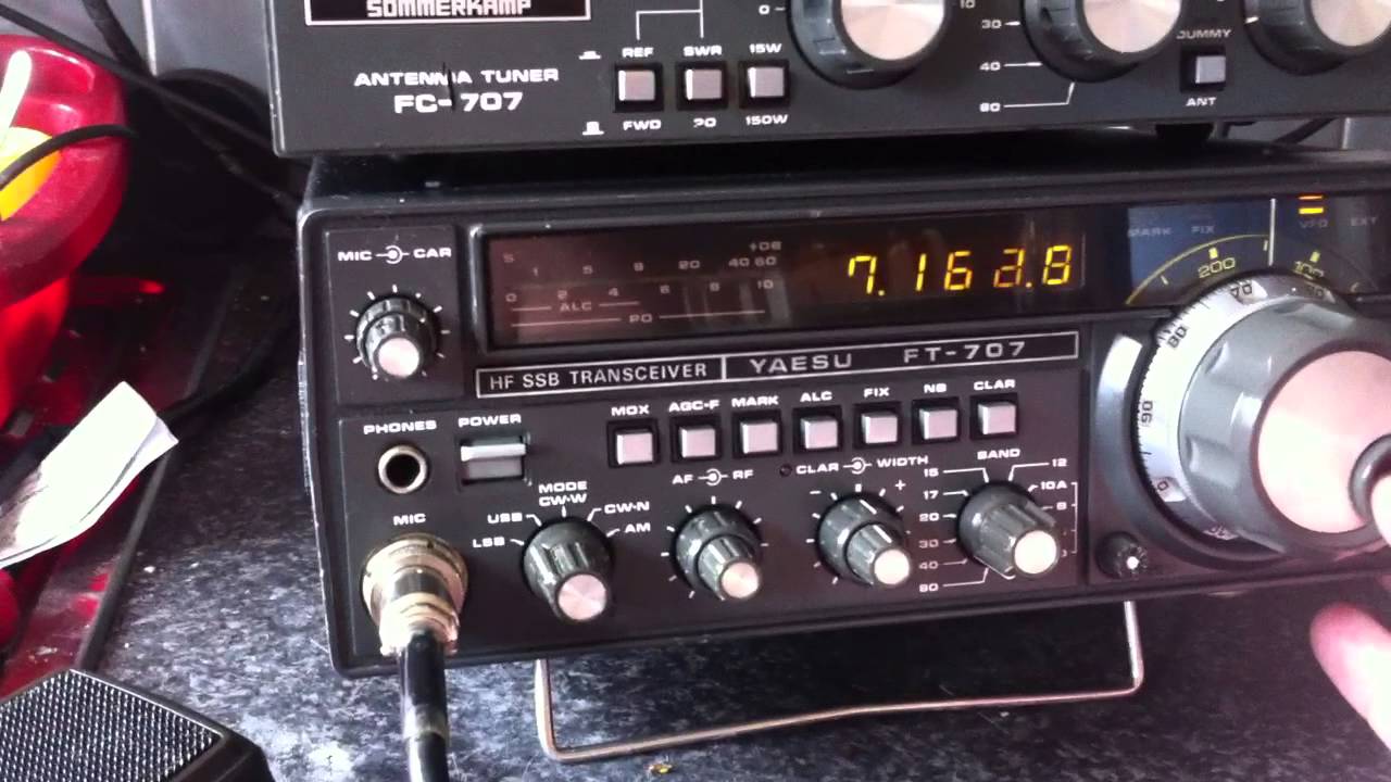 yaesu ft-707 test - YouTube