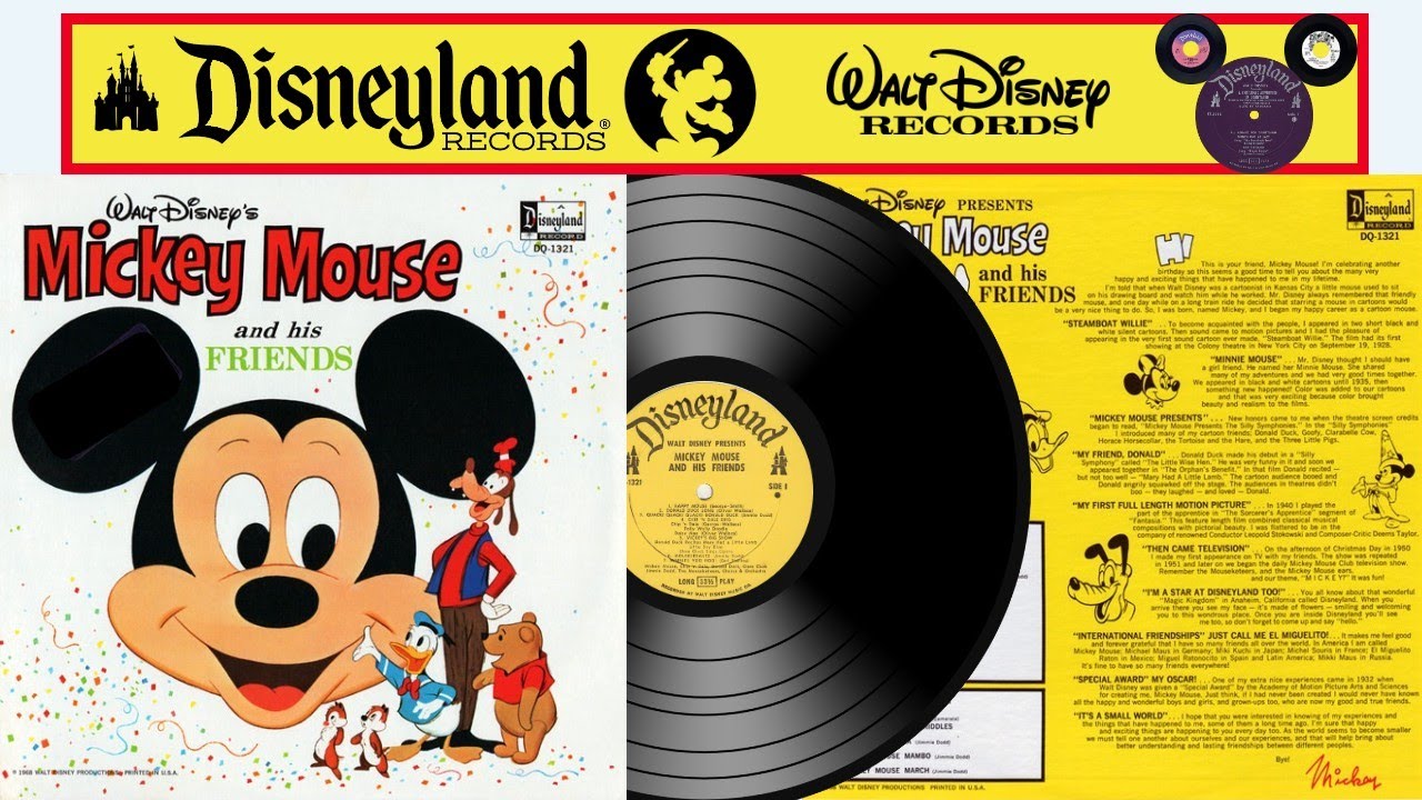 MICKEY MOUSE & FRIENDS Disneyland LP Track 07 GOOFY'S RIDDLES & JOKES ...