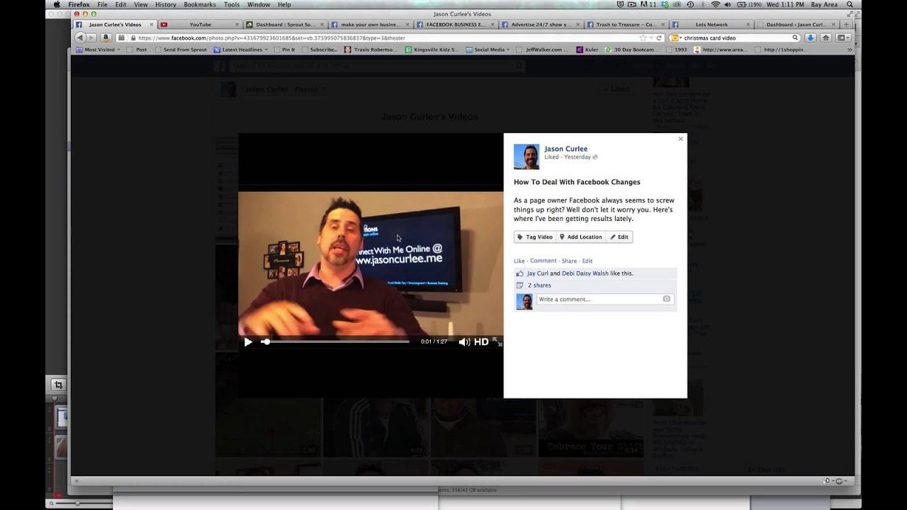 How To Change A Facebook Video Thumbnail Tutorial - YouTube