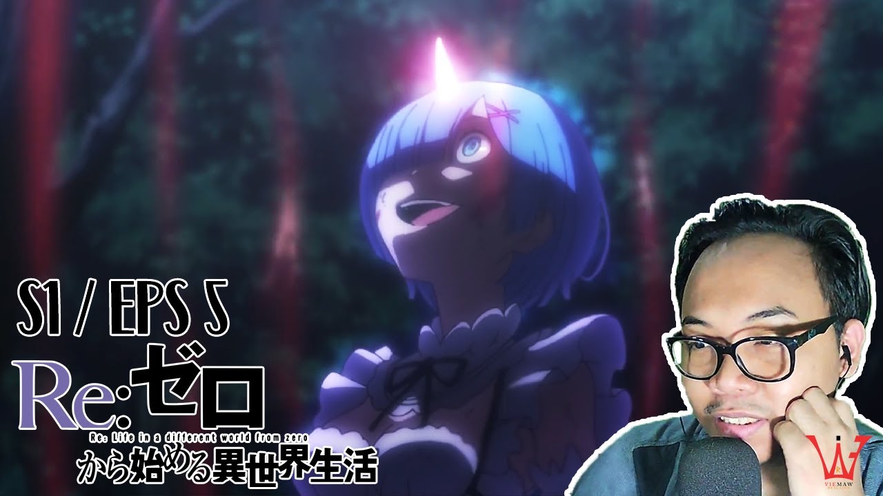 REM MODE IBLIS - Re:Zero Episode 5 REACTION INDONESIA - YouTube