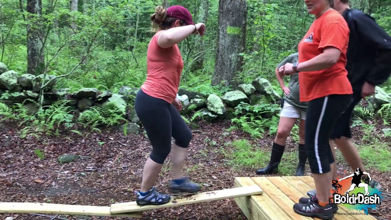 Canonicus Low Ropes Course for BoldrDash bridge crossing - YouTube