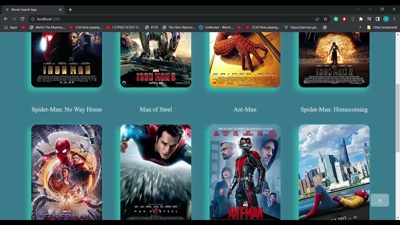 Movie Search App Demonstration - YouTube