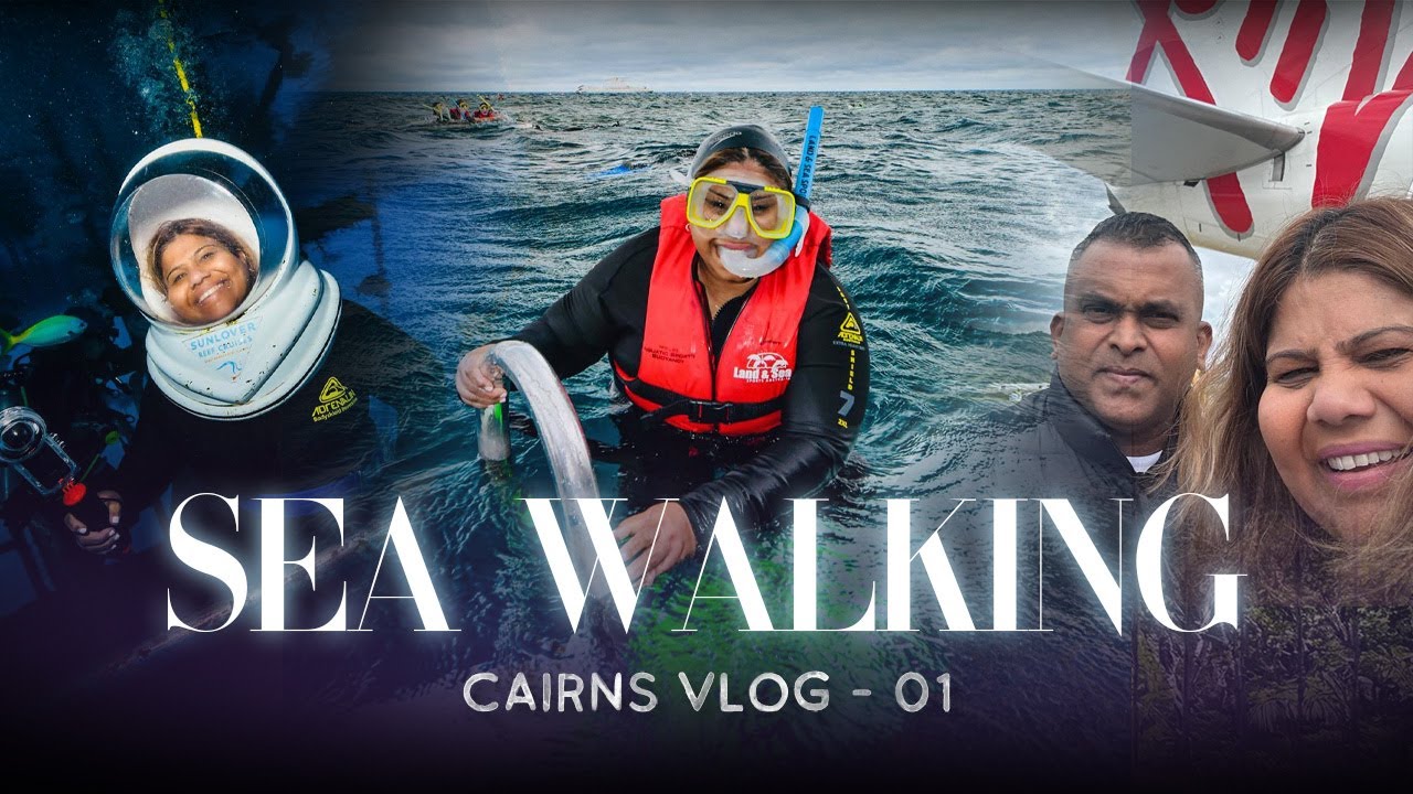 Sea walking in the Great Barrier Reef (Cairns) | - YouTube