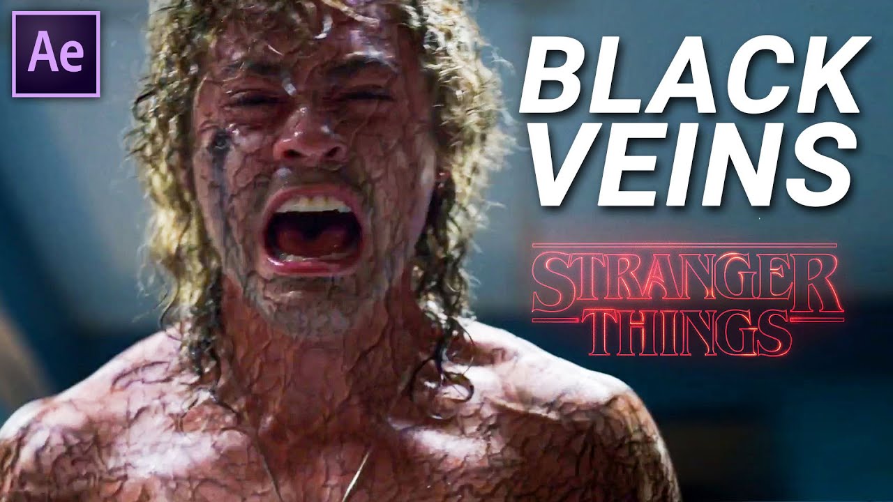 BLACK VEINS Effect From STRANGER THINGS (After Effects Tutorial) - YouTube