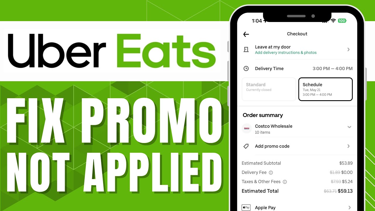 HOW TO FIX UBER EATS PROMO NOT APPLIED (2024) - YouTube
