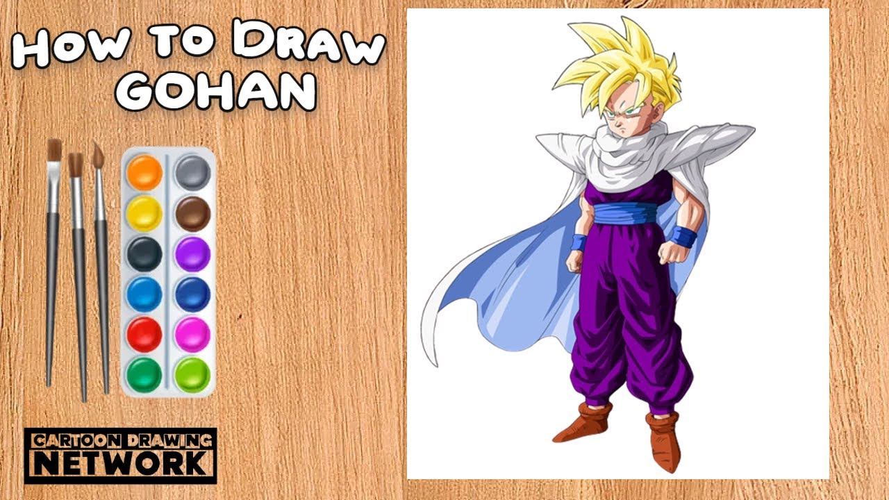 HOW TO DRAW GOHAN 💪 | DRAGON BALL - YouTube