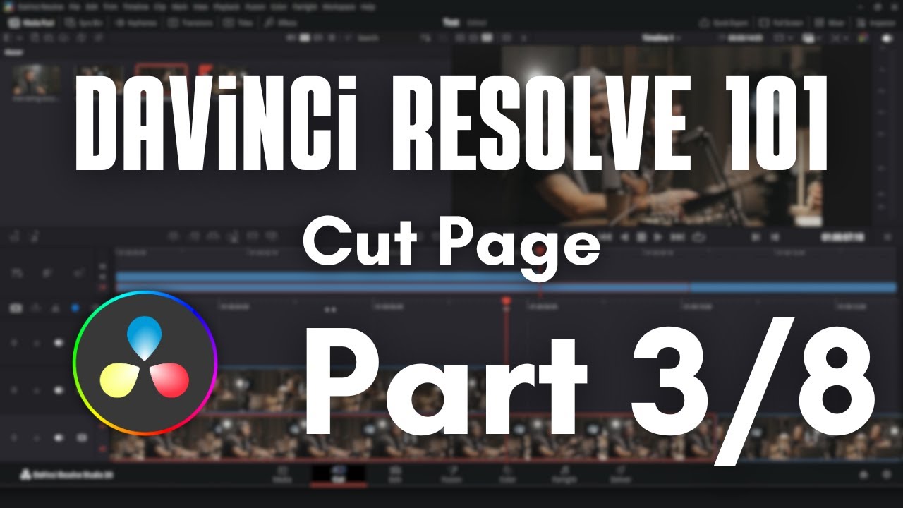 DaVinci Resolve Mini-Course #3 – Fast Editing with the Cut Page - YouTube