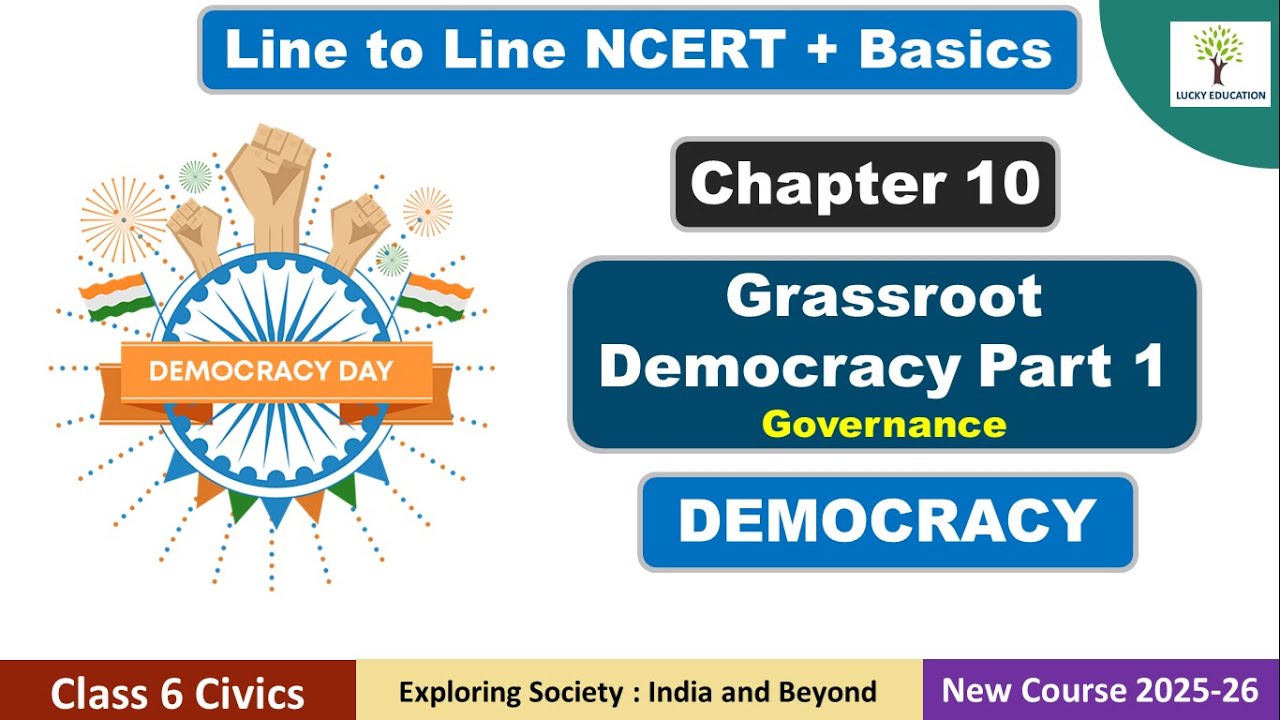 Chapter 10 Grassroots Democracy Part 1 | Class 6 Sst NCERT | Part 3 | Democracy - YouTube