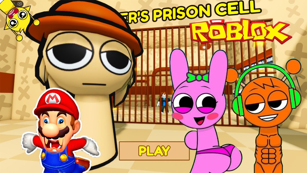 Sprunki Tunner Playing Fan Bot Barry's Prison Run Obby | ROBLOX ...