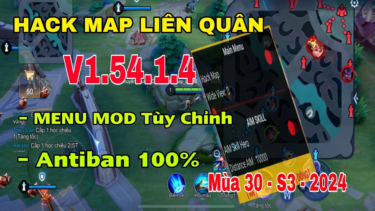 UPDATE H.a.c.k Map Liên Quân Mobile Mùa 30 | Antiban 100% - MENU MOD ...