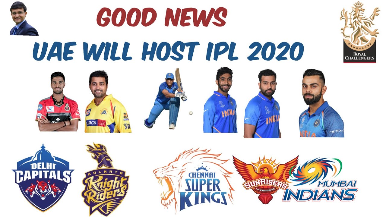 IPL 2020 - Good News For Cricket | IPL in UAE | United Arab Emirates ...