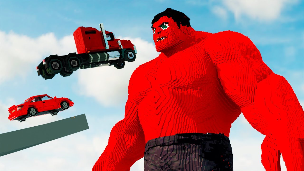 CARS vs RED HULK 😨 | Teardown - YouTube